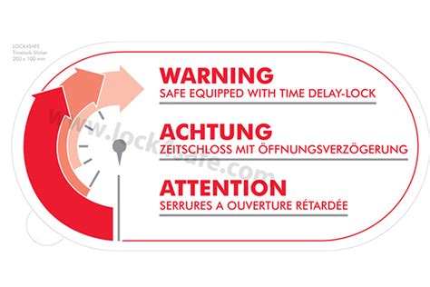 Warning Sticker For Safes Lock4safe Safe Locks