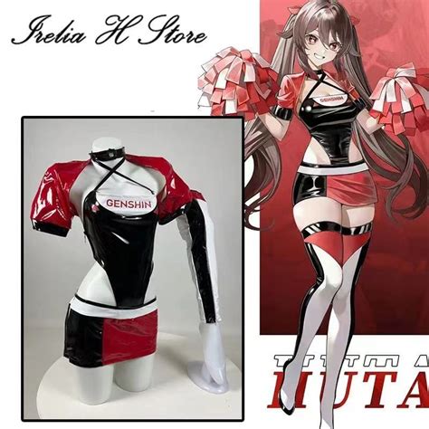 Genshin Impact Hutao Cosplays Cosplay Hutao Sexy Racing Suit Cosplay