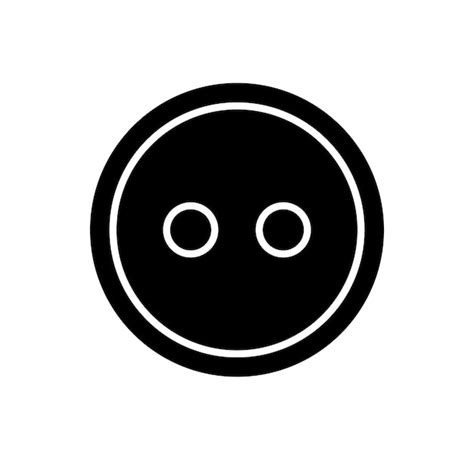 Premium Vector Vector Flat Black Button Icon