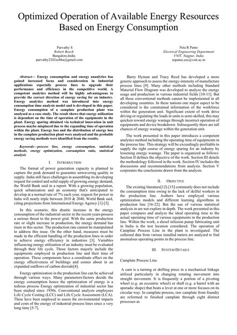 Pdf Optimized Operation Of Available Energy Resources Based On Energy Consumption