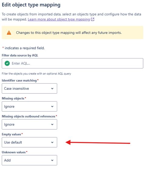 solved how to import empty fields in assets attributes