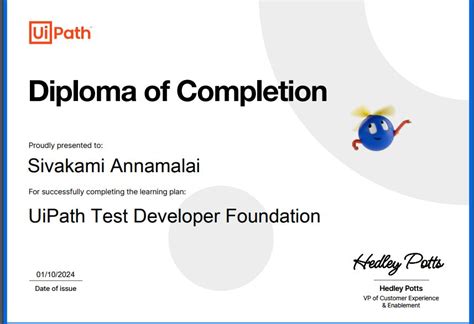 Celebrating My New Certification Ui Path Test Developer Foundation