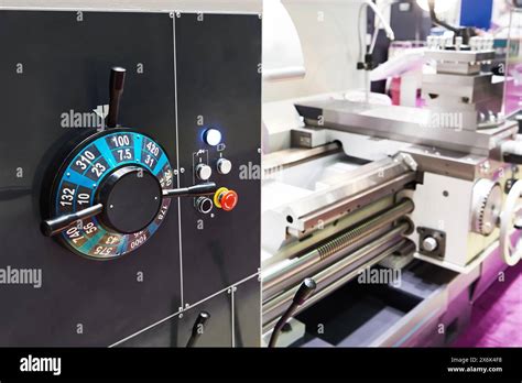Manual Control Panel For Lathe Stock Photo Alamy