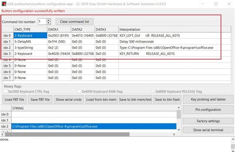 usb pushbutton keyboard mouse and serial string output button pbt series hid programmable