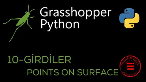 Grasshopper Pythonghpython Girdilerpointsonsurface Youtube