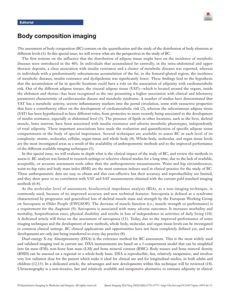 Pdf Body Composition Imaging