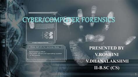 Cyber Forensics Ppt Pptx Operating Systems Computer Software And Applications