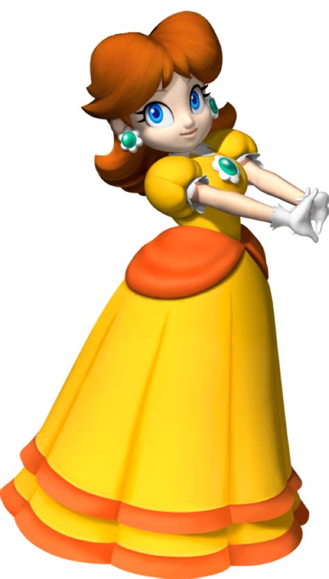 Princess Daisy Without Crown 3d By Fireluigi29 On Deviantart
