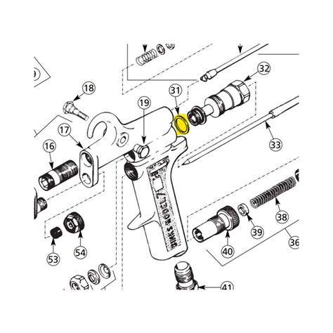 Binks 54 723 Model 7 Spray Gun Gasket 5 Pack Spraywell