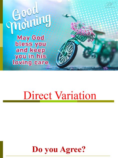 Direct Variation Ok Download Free Pdf Applied Mathematics Mathematics