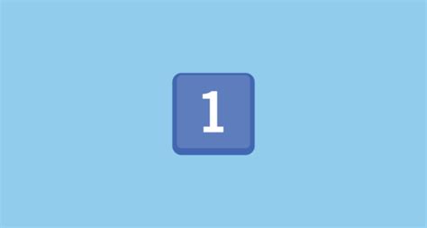 1️⃣ Keycap Digit One Emoji On Facebook 22