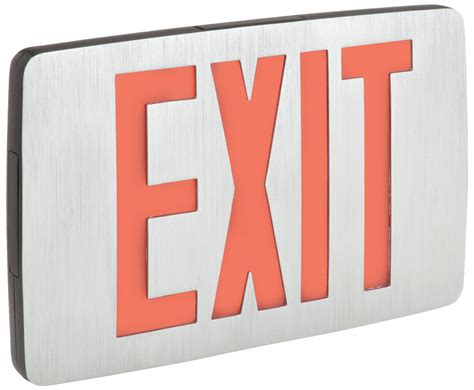 Emergency Battery Backup LED Exit Sign WU CCEDRE Grainger