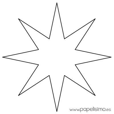 Plantillas De Estrellas Para Imprimir Manualidades