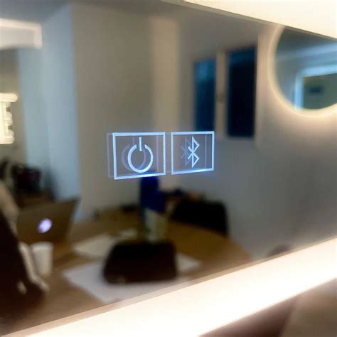 Espejo Rectangular Led C Bluetooth De 50x70cm A 80x120cm