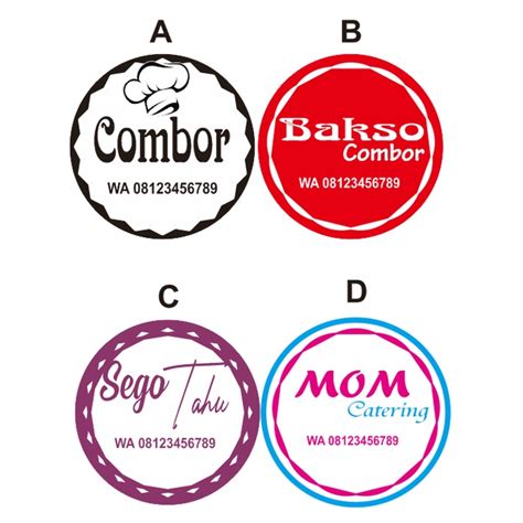 Jual Stiker Label Kemasan Makanan Stiker Produk Shopee Indonesia