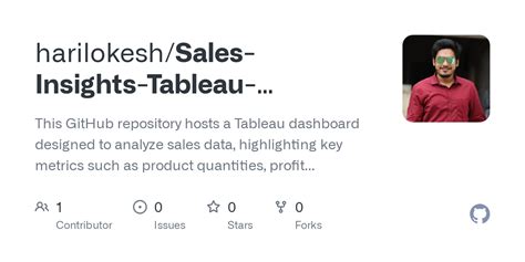 Github Harilokesh Sales Insights Tableau Dashboard This Github Repository Hosts A Tableau