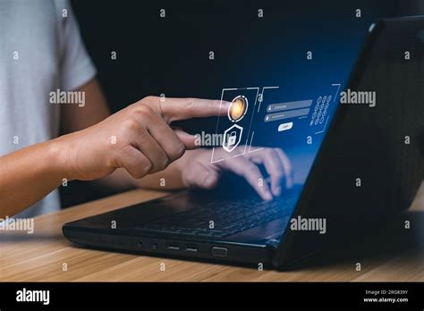 Login And Password Cyber Security Concept Data Protection And Secure