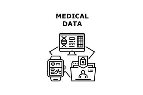 Medical Data Vector Concept Black Graphic By Stockvectorwin · Creative