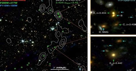 «Джеймс Уэбб нашел «Космическую лозу Это цепочка из двадцати галактик
