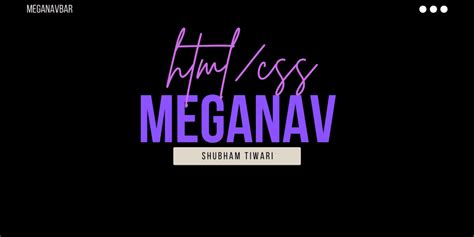 mega navbar html css dev community