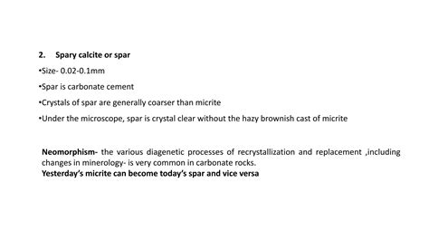 Classification Of Sedimentary Rocks Autochthonous Sediments Pptx Geology Science