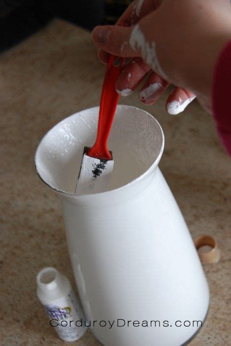 How To Paint A Glass Vase Tutorial