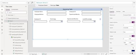 Create Repeating Table In Canvas App Rishan Solutions