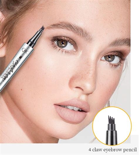 4 Fork Tip Liquid Brow Pen Waterproof Long Lasting Tattoo Effect