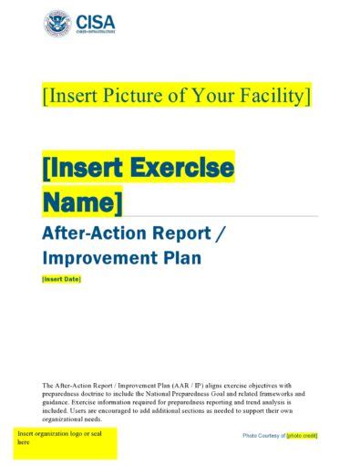 40 Simple After Action Report Templates Examples