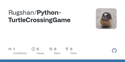 github rugshan python turtlecrossinggame
