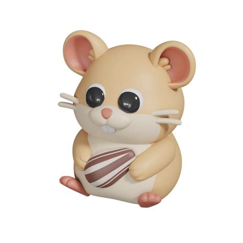 햄스터 아이콘 프리미엄 3d 모델
