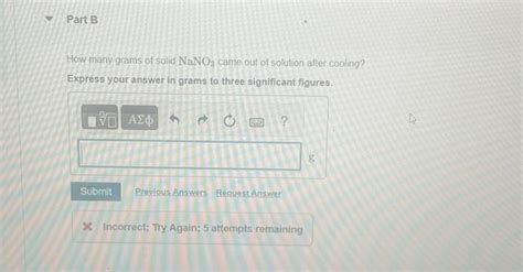 Solved A Solution Containing 87 0 G Of Nano3 In 80 0 Gh2o At