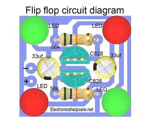 Flip Flop Circuit Diagram Electronics Help Care