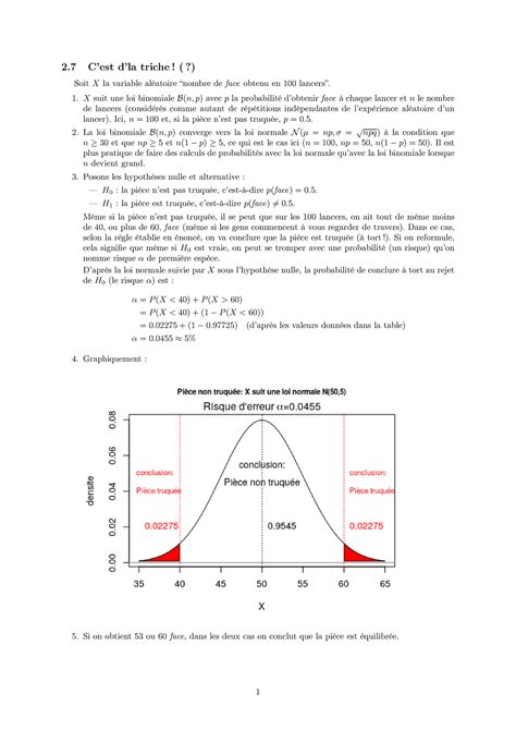 Correction Du Td De Maths Exercice 2 7 2 Cest Dla Triche Soitxla Variable Aléatoire