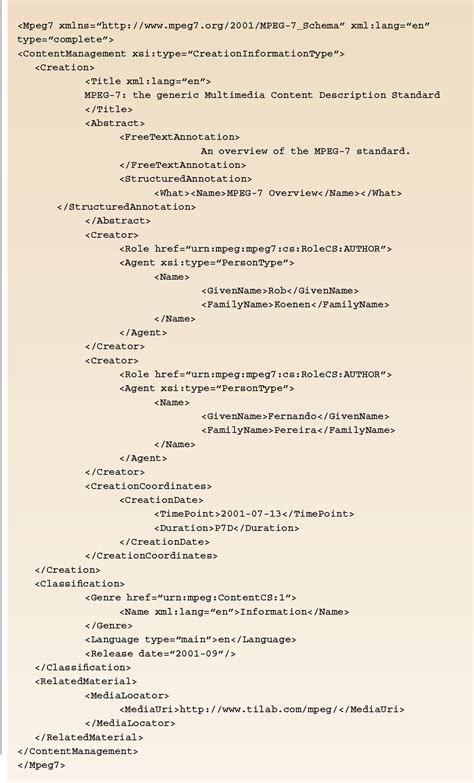 Figure 2 From Mpeg 7 The Generic Multimedia Content Description Standard Part 1 Multimedia