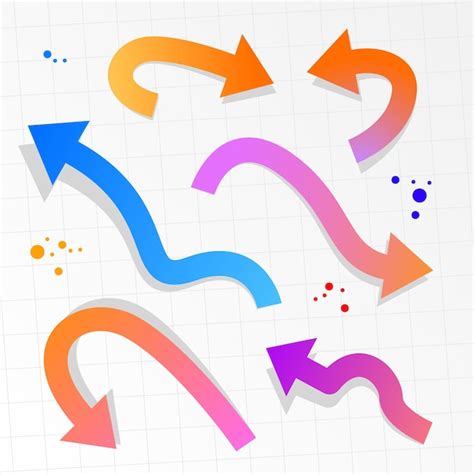 Premium Vector Arrow Vector Icons Set Colorful Arrow Symbols Arrow