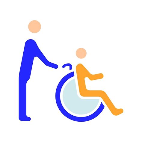 Premium Vector Disability Line Icon Person In Wheelchair