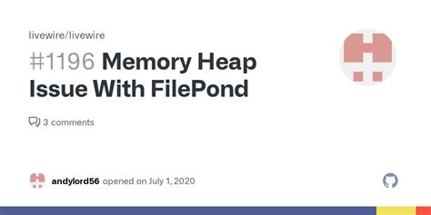Memory Heap Issue With Filepond · Issue 1196 · Livewirelivewire · Github