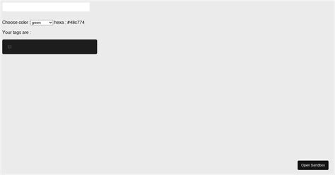 React Input Tags Hooks Codesandbox