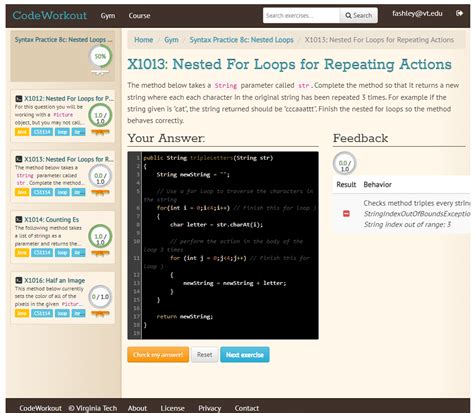 Solved Syntax Practice 8c Nested Loops X1012 Nested Chegg