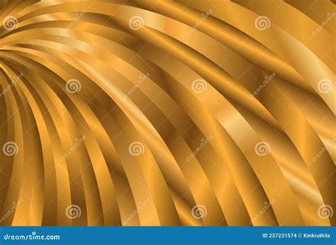 Abstract Orange Gradient Curved Stripes Background Vector Image Beautiful Elegant Illustration