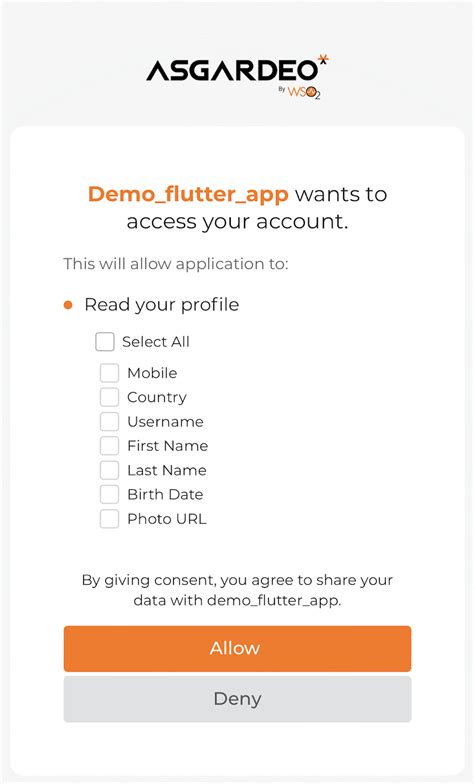 authenticate users into flutter applications asgardeo