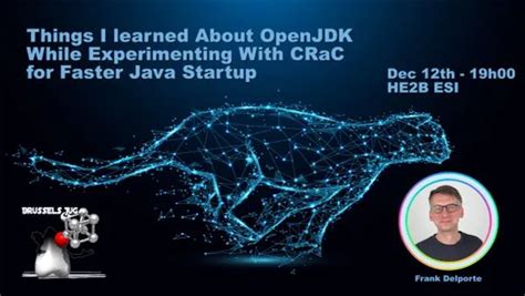 Frank Delporte On Linkedin Brujug Crac Java Openjdk Azul Jug