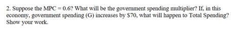 Solved Suppose The Mpc 06 ﻿what Will Be The Government