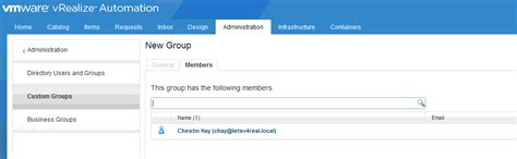 Create A Custom Group In Vrealize Automation 7 Lets V4real