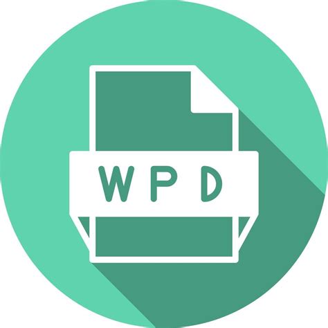 Wpd File Format Icon 15824254 Vector Art At Vecteezy