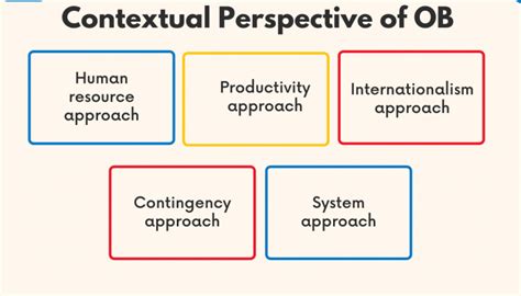 Contextual Perspective Of Organizational Behavior Ob