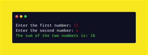 Python Project Summing Up Two Numbers From User Input