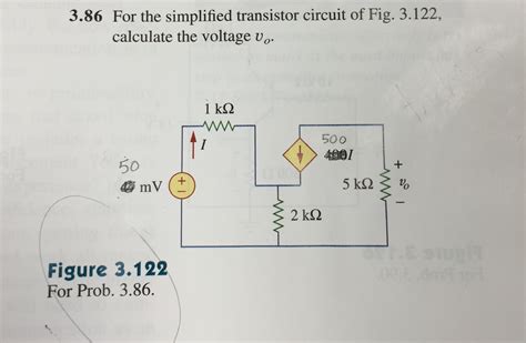 Solved For The Simplified Transistor Circuit Of Fig 3122
