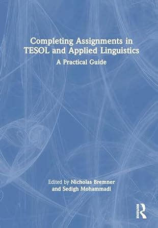 Amazon Completing Assignments In TESOL And Applied Linguistics A